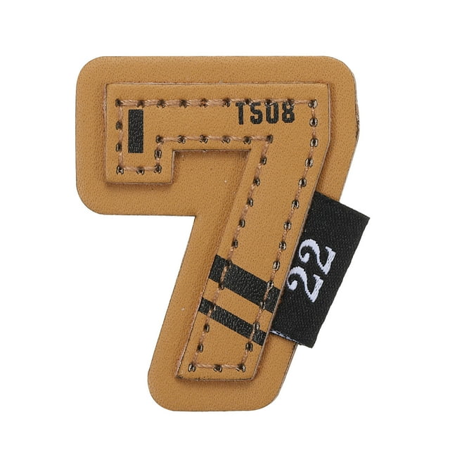Number Patch Iron on 7 Patches Embroidered Sew on for Clothes Jacket ...