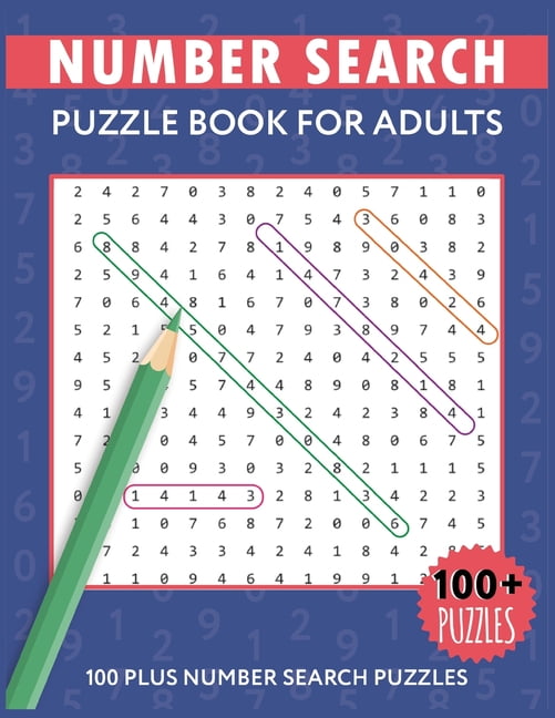 Number Search Puzzles For Adults: Number Find Puzzle Books For Adults ...