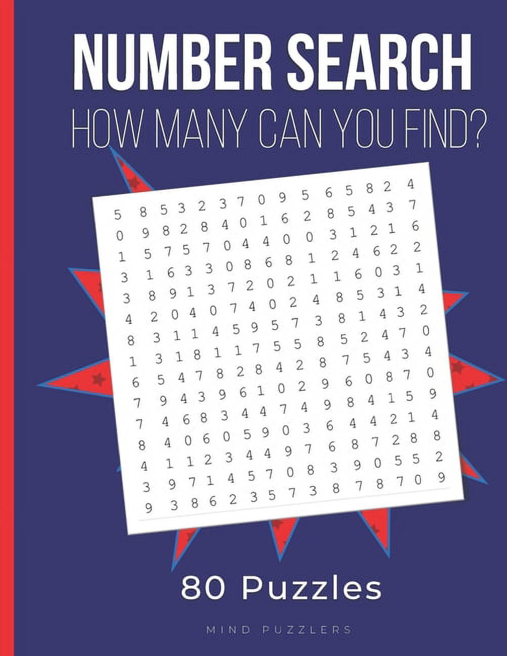 Number Search: Search and Find Number Puzzles for Adults - Walmart.com