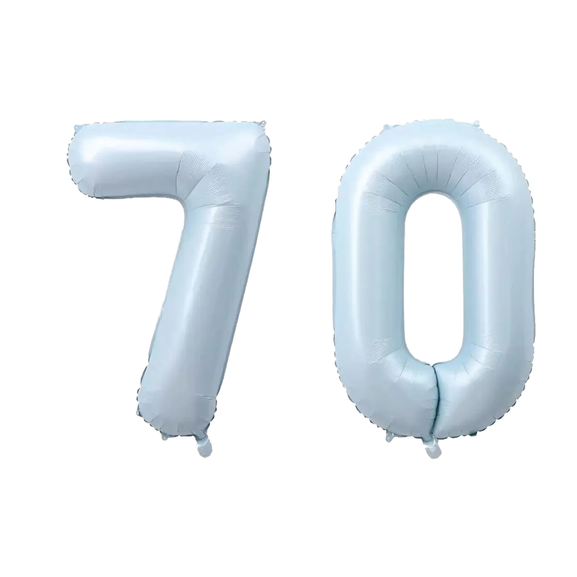 Number Seventy Balloon Pastel Blue Sky Blue Light Blue 32" Large Party ...