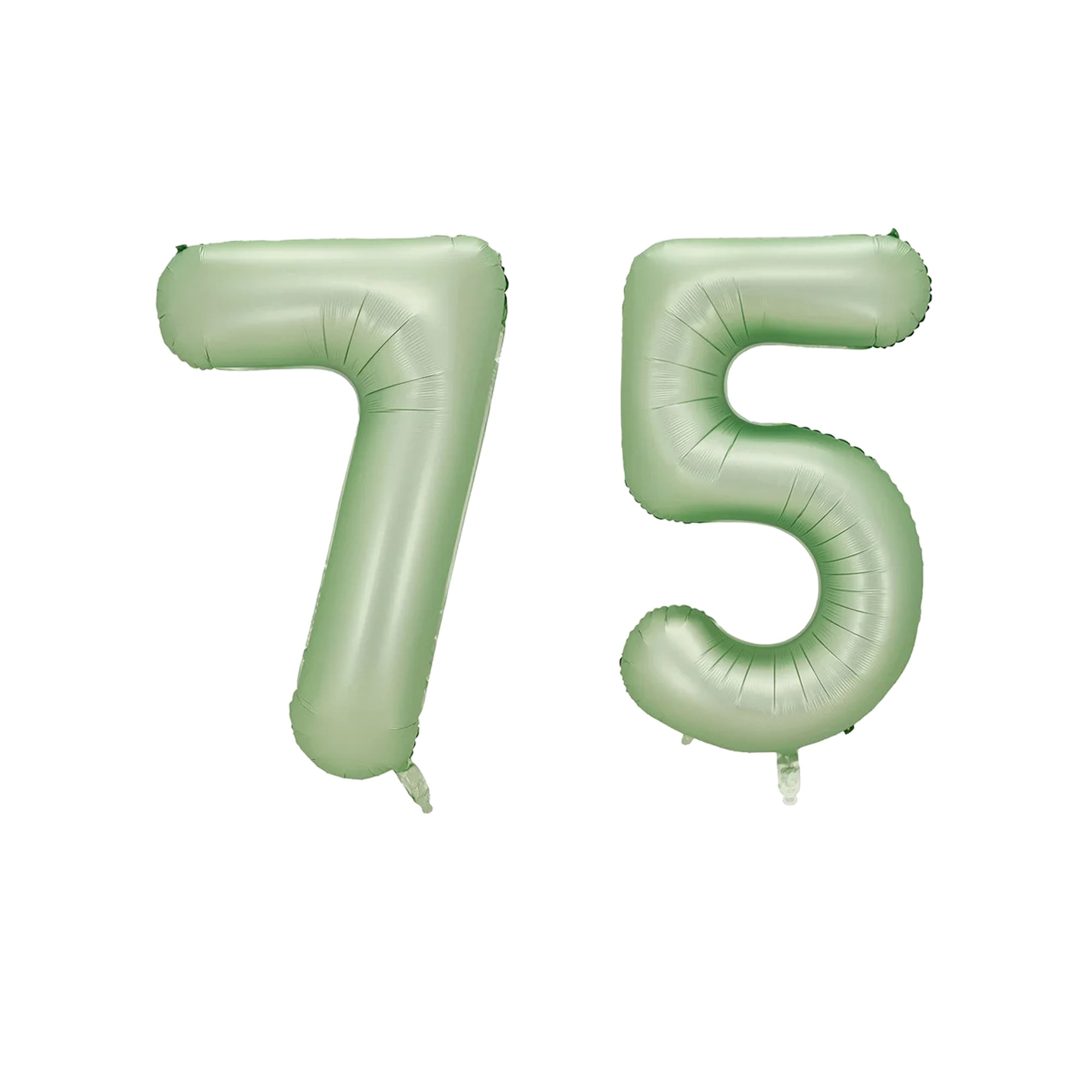Number Seventy Five Balloon Pastel Sage Green Number 75 Balloon 32 ...