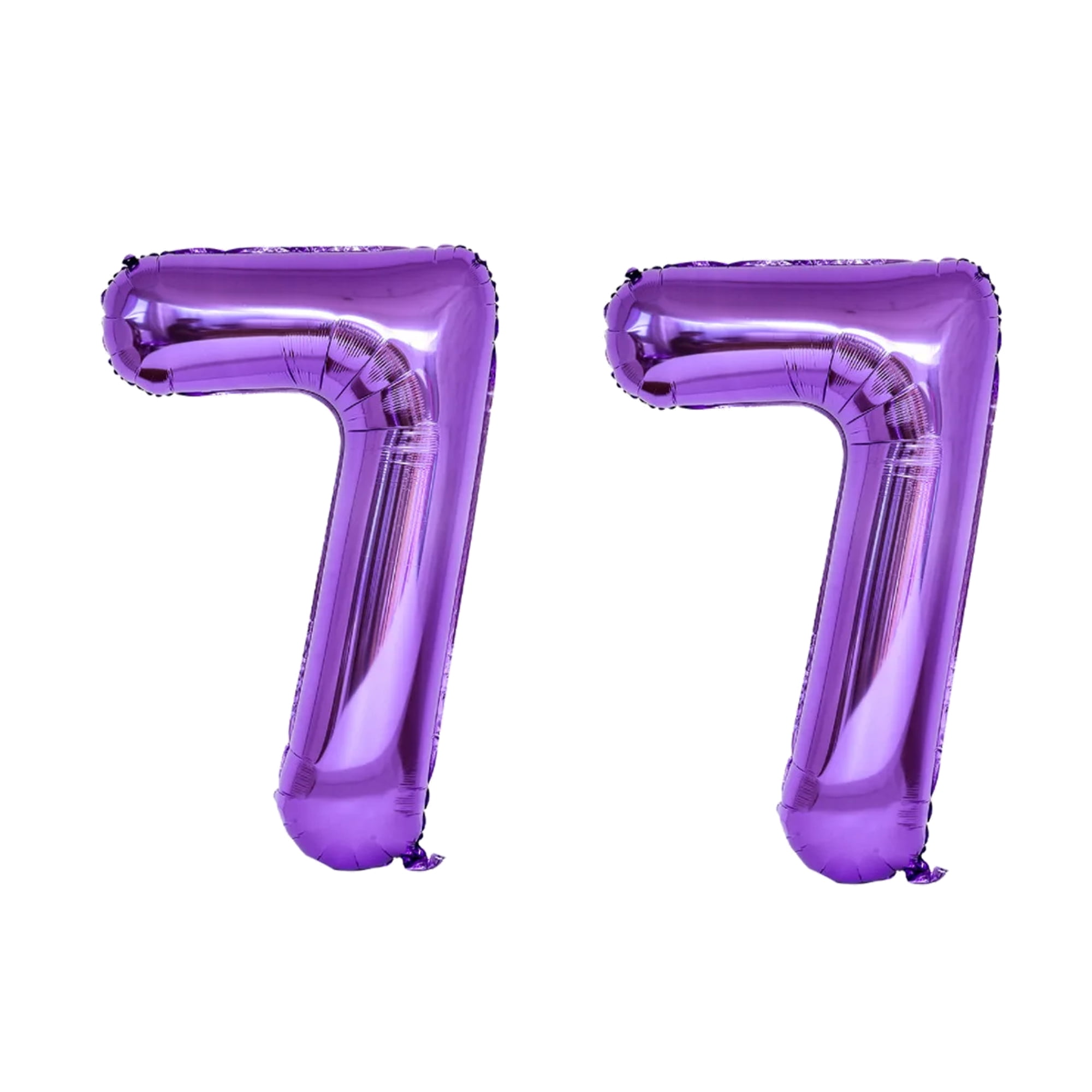 Number Seventy Seven Balloon Purple Number 77 Balloon 32" Large Event ...