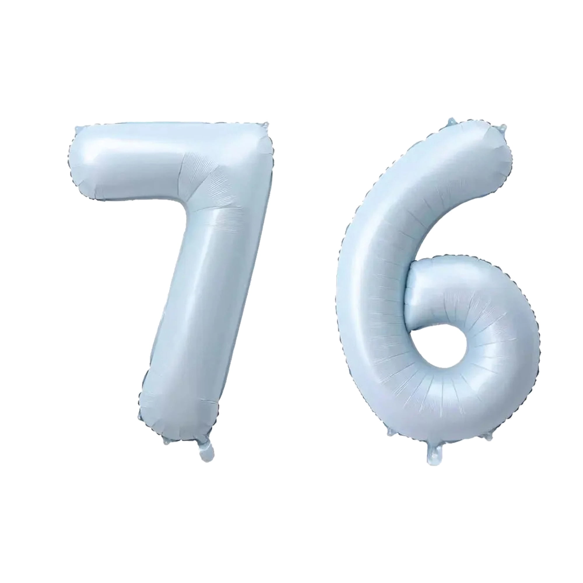 Number Seventy Six Balloon Pastel Blue Sky Blue Light Blue 32" Large ...