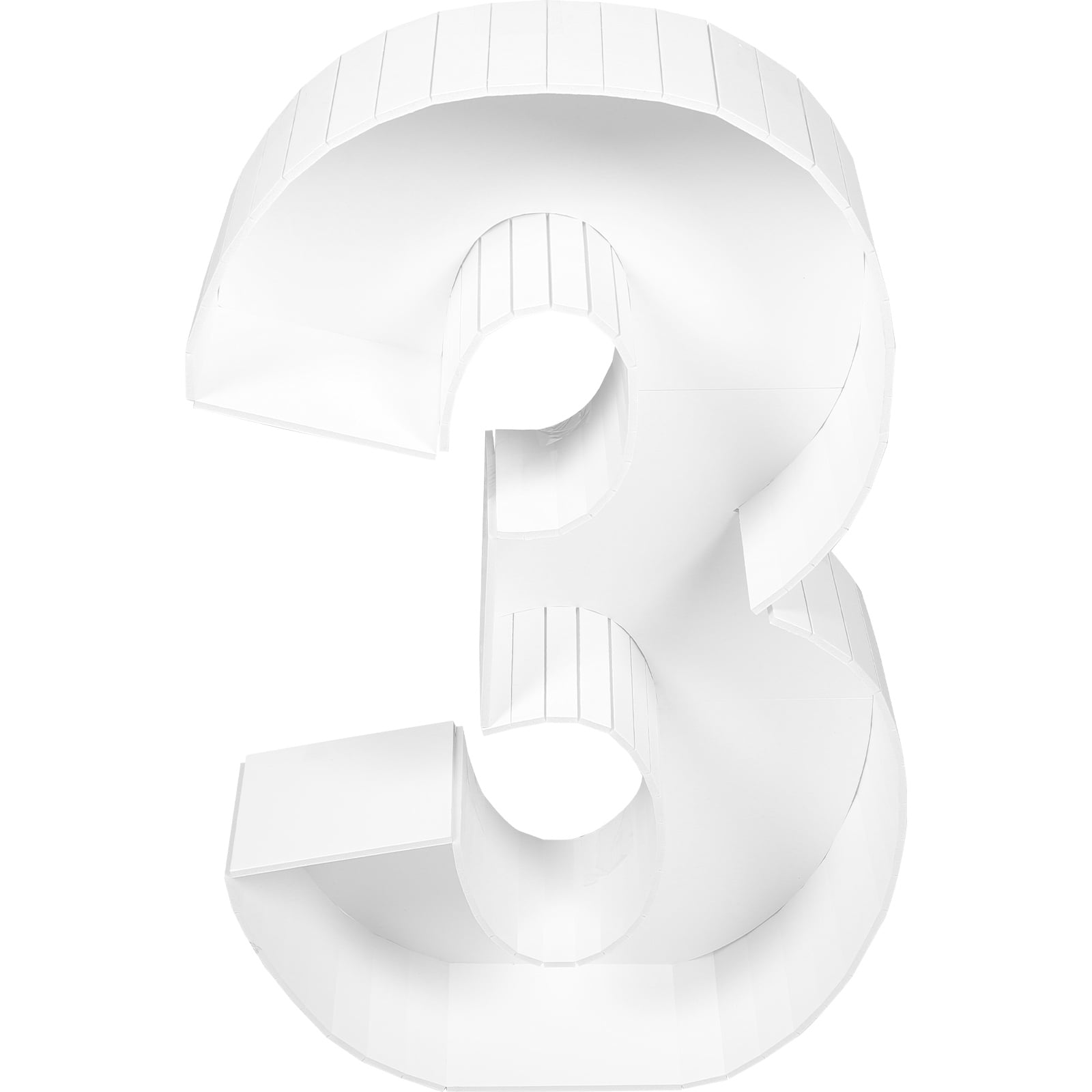 Number Sign 3 Balloon Frame 3D Number Sign Balloon Box Birthday Number ...