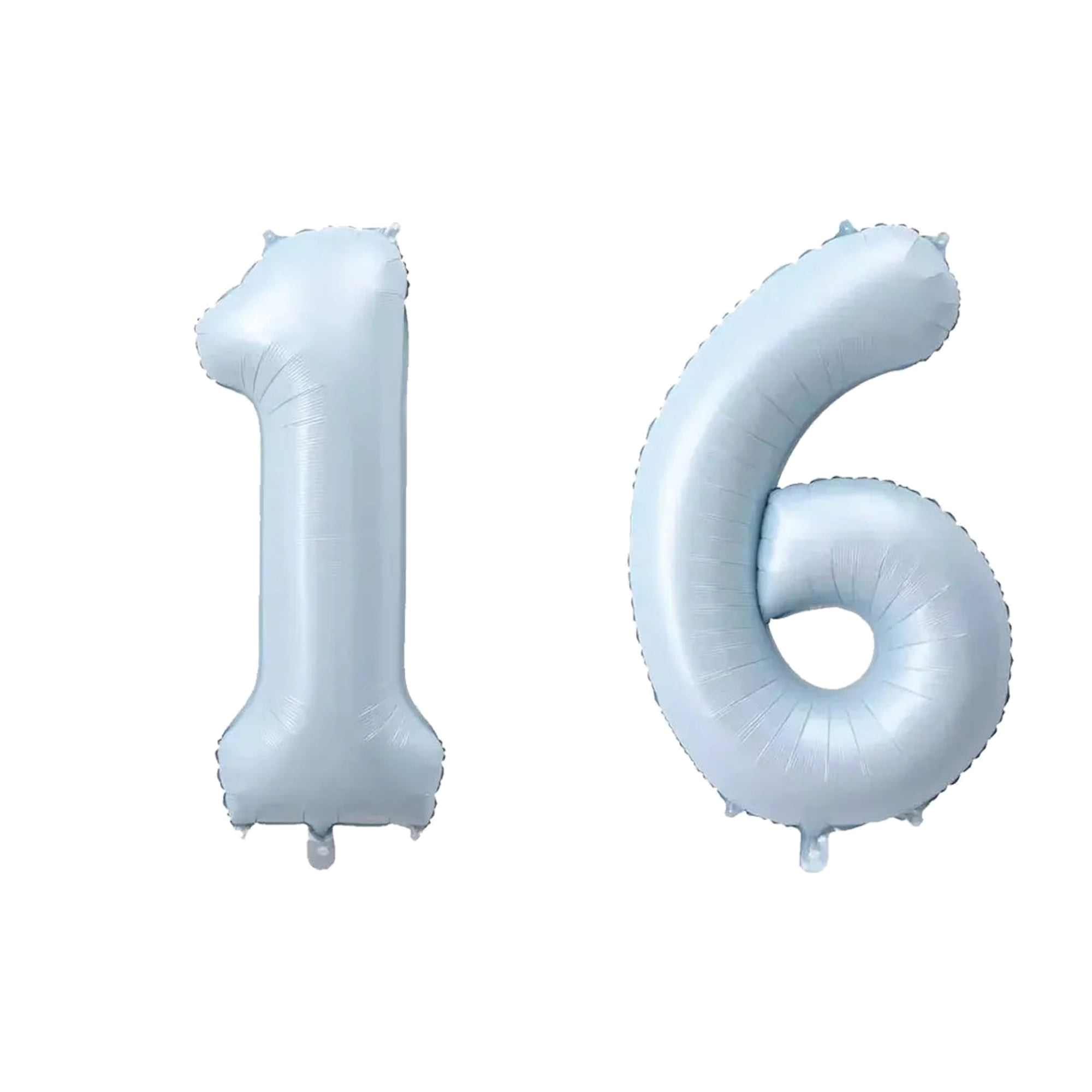 Number Sixteen Balloon Pastel Blue Sky Blue Light Blue 32" Large Party ...