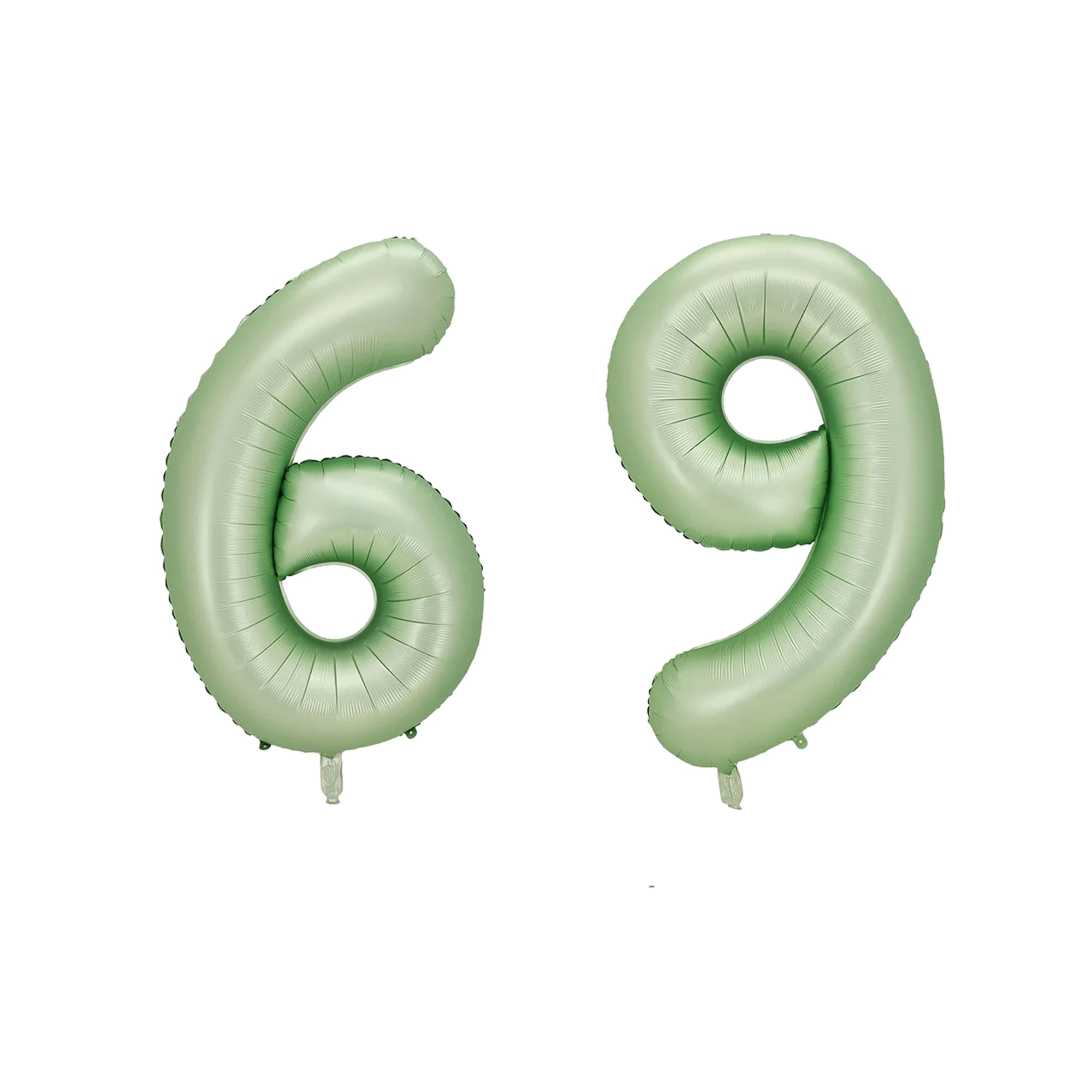 Number Sixty Nine Balloon Pastel Sage Green Number 69 Balloon 32" Large ...