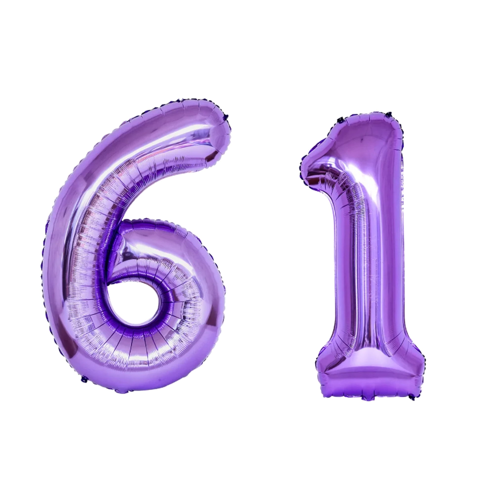 Number Sixty One Balloon Purple Number 61 Balloon 32" Large Party ...