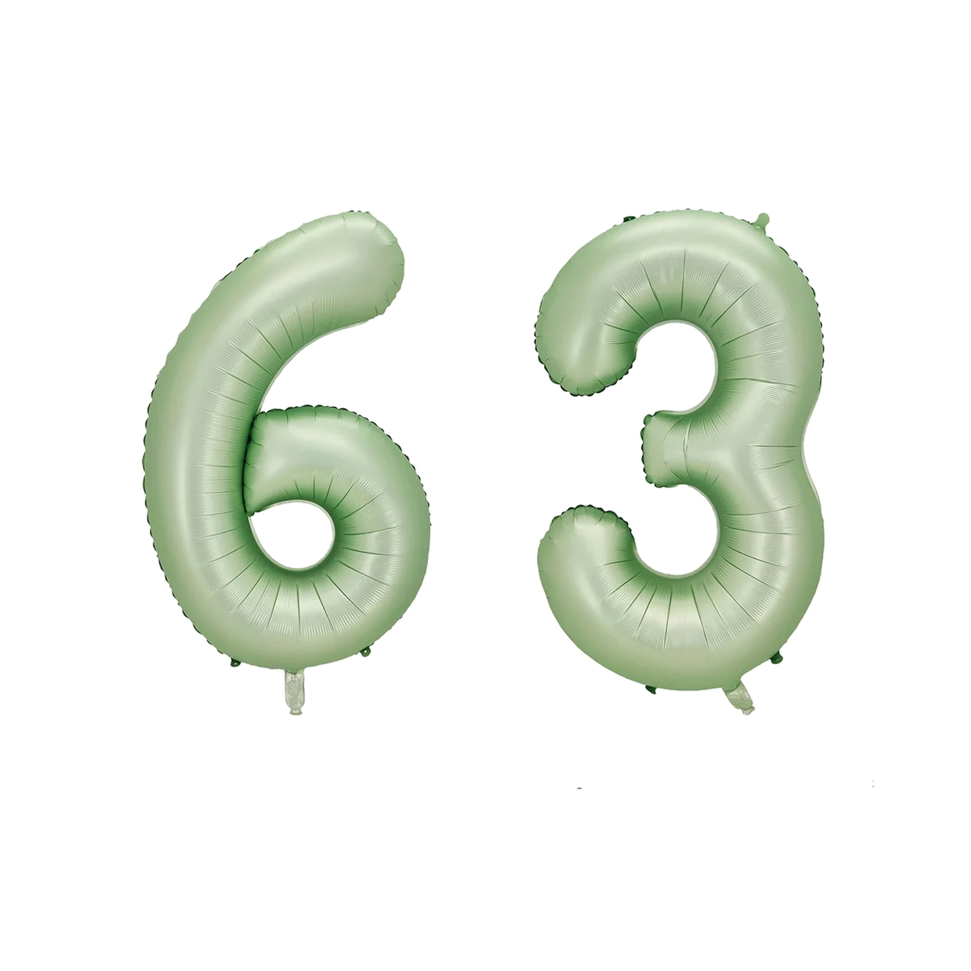 Number Sixty Three Balloon Pastel Sage Green Number 63 Balloon 32 ...