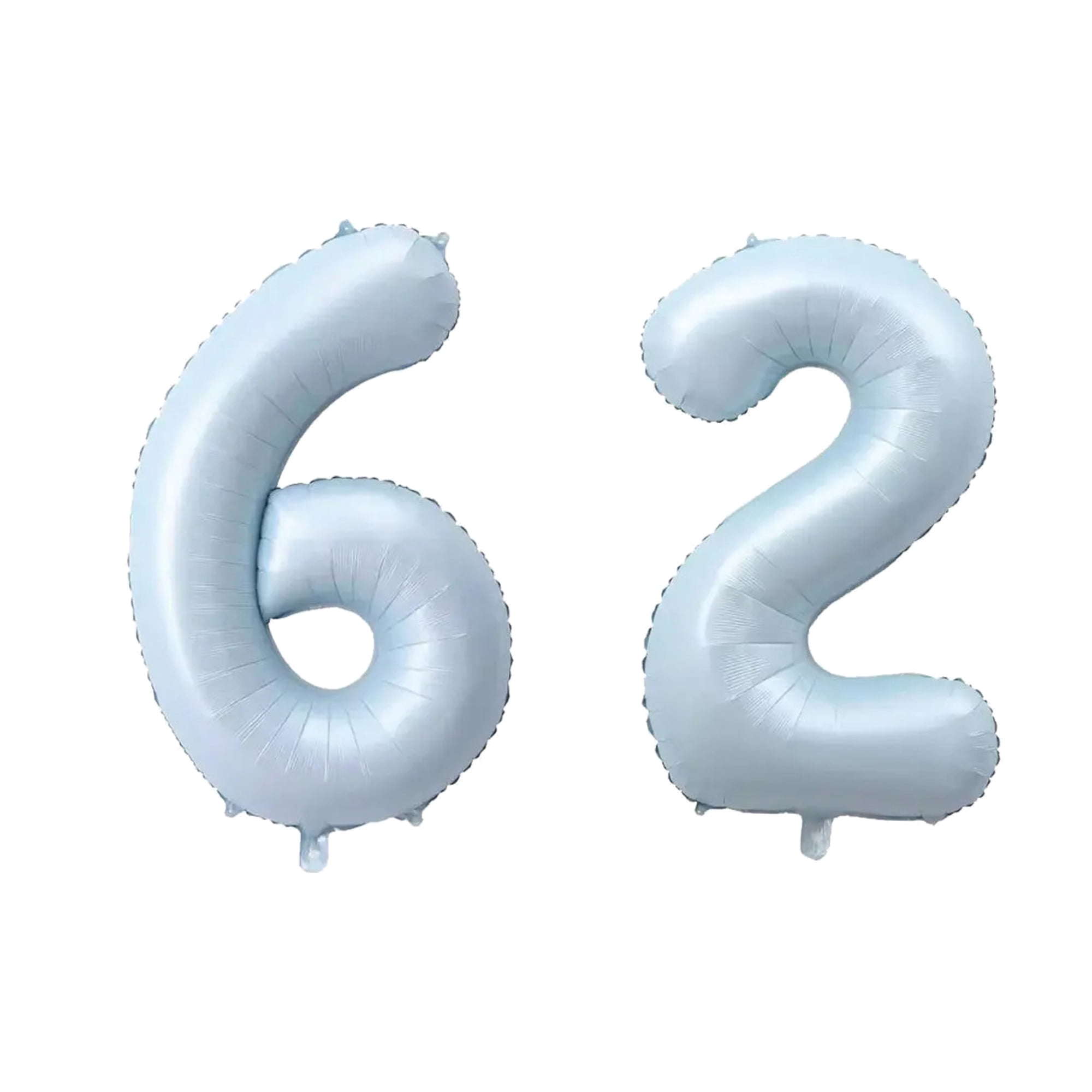 Number Sixty Two Balloon Pastel Blue Sky Blue Light Blue 32" Large ...