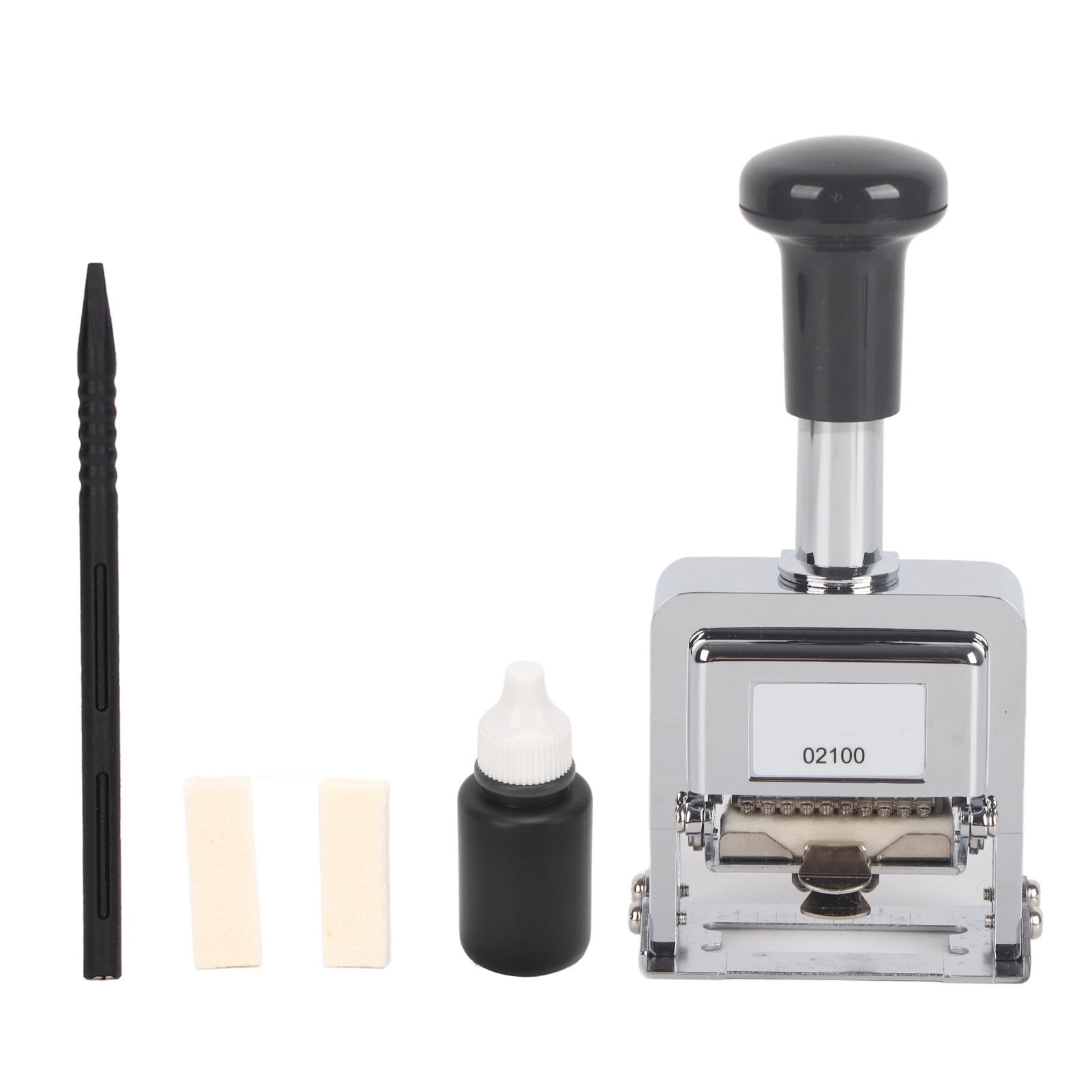 Number Stamp 10 Digit Handle Design Self Inking Automatic Numbering ...