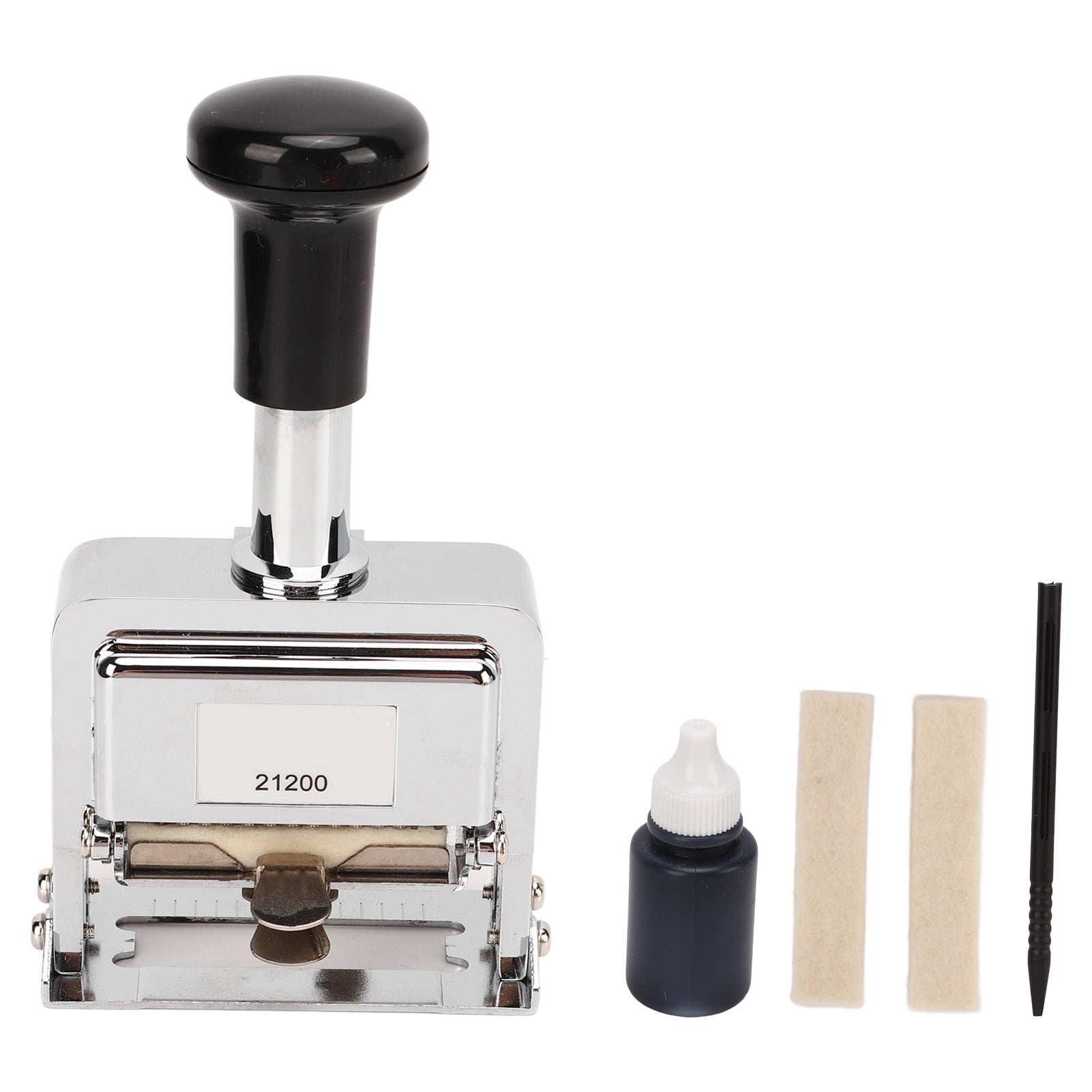 Number Stamp 12 Digit Self Inking Automatic Numbering Stamp with Handle ...