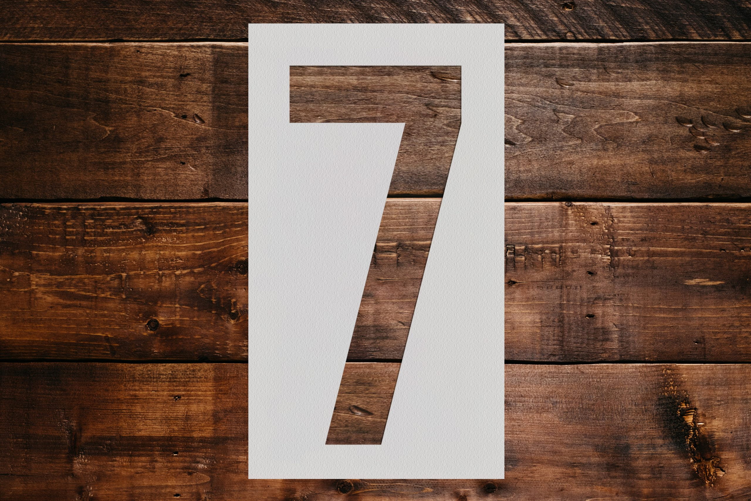 Number Stencil (6"x12") - Walmart.com