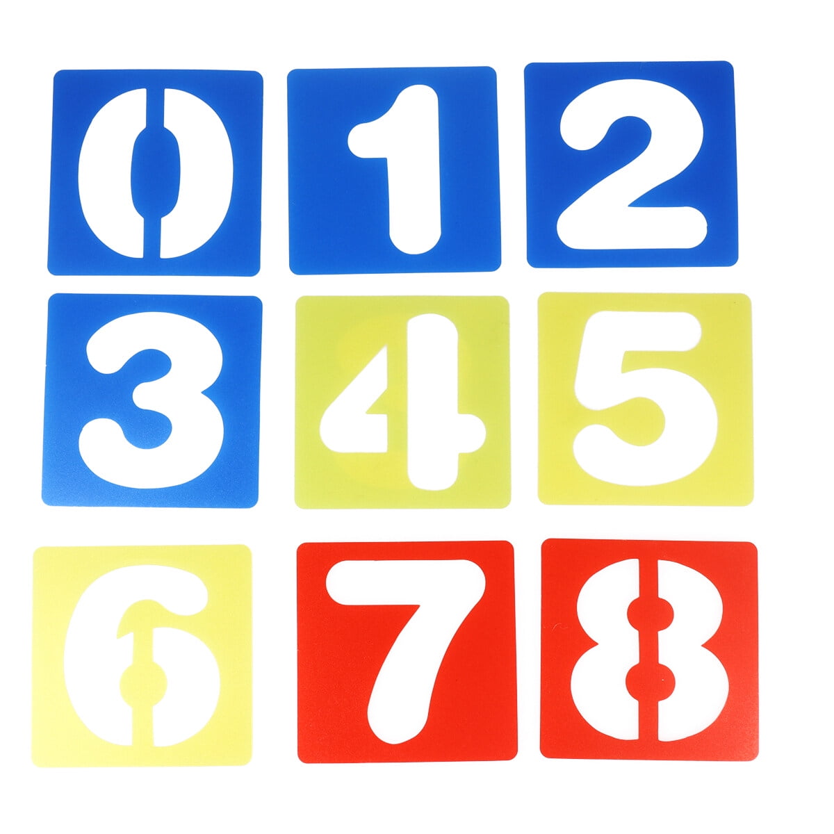 Number Stencil Template Drawing Stencils Graffiti Hollow Out Child ...