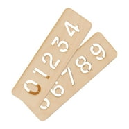 2 Sets Curb Stencils Reusable Number Stencils for Mailbox Address ...