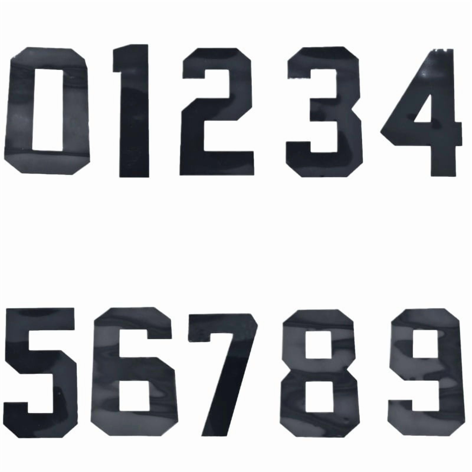 Number Sticker 0 to 9 For Dirt Pit Bike Plastic Cover Racing Bike ...