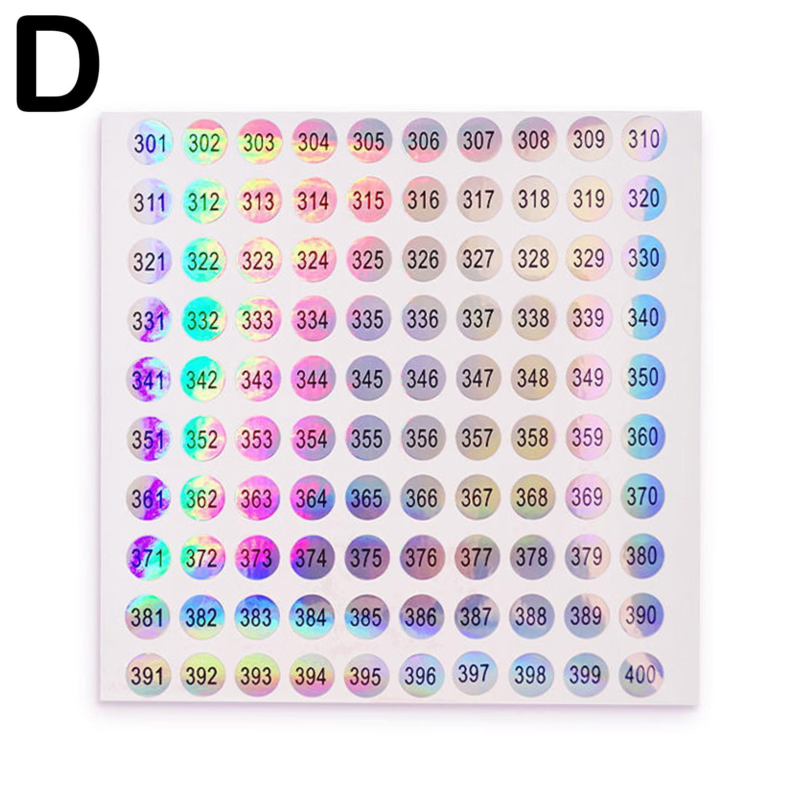 Number Sticker Label For Nail Polish Color Gel Marking Digital ...