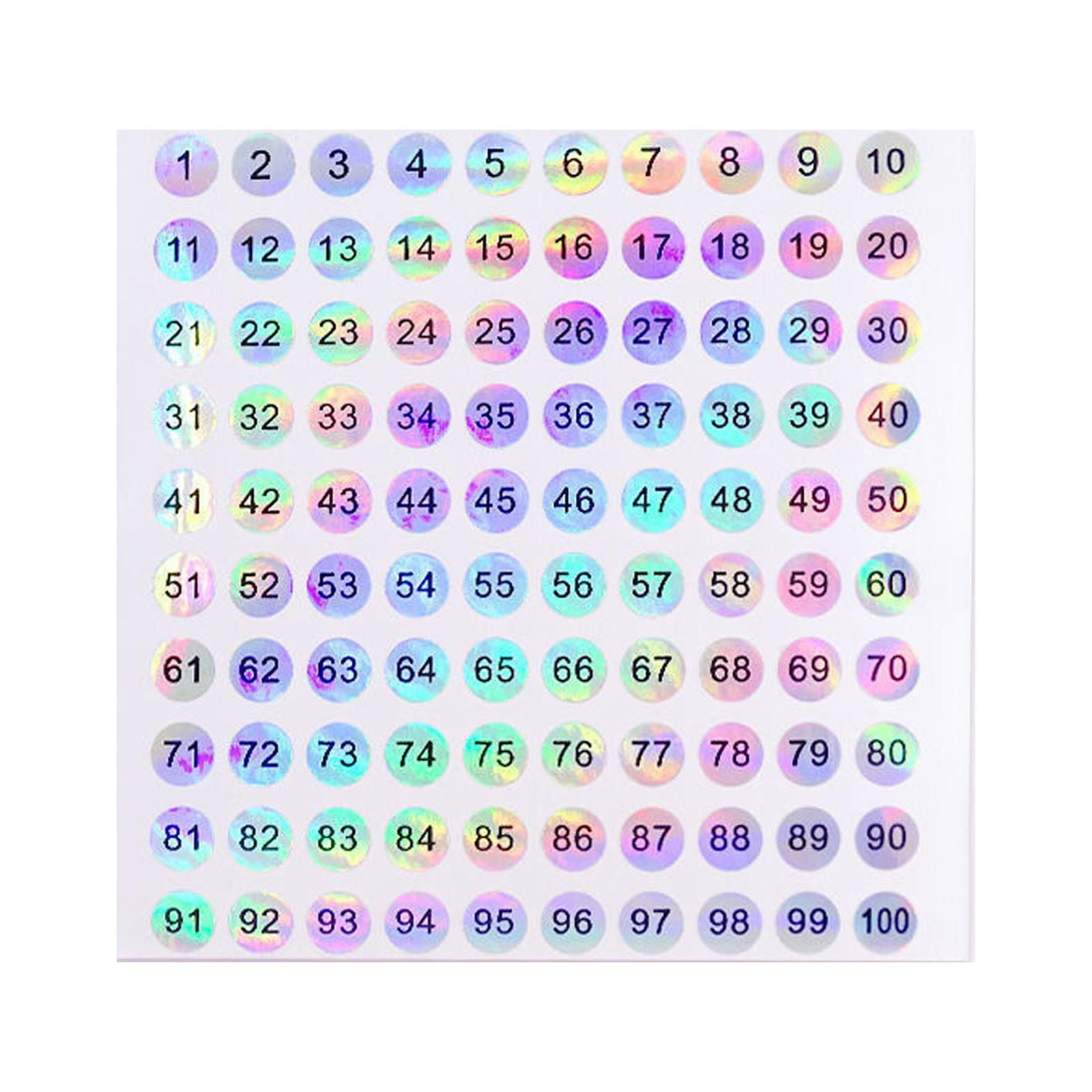 Number Sticker Label For Nail Polish Color Gel Marking Numbering ...