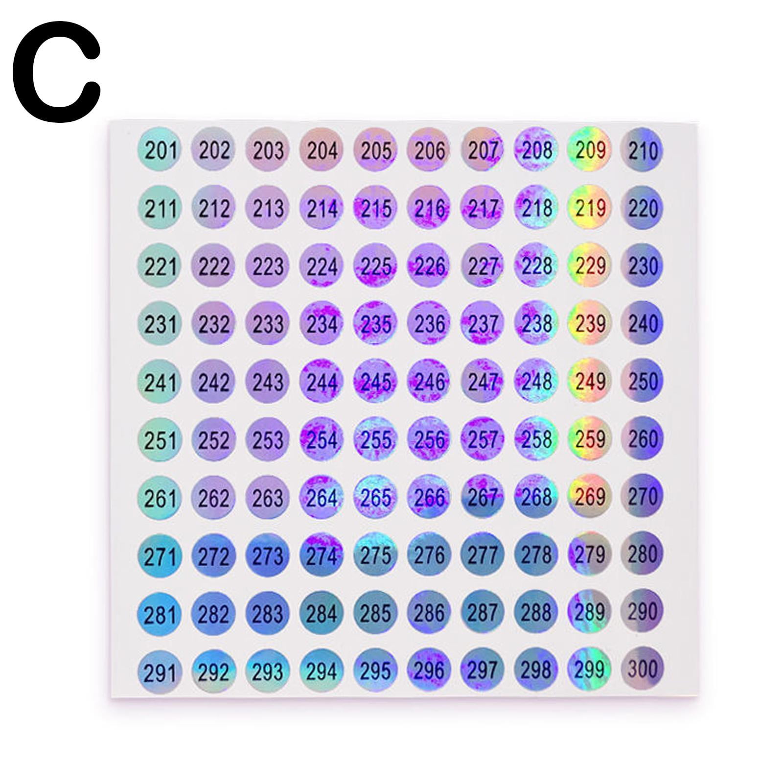 Number Sticker Label For Nail Polish Color Gel Varnishs Marking ...