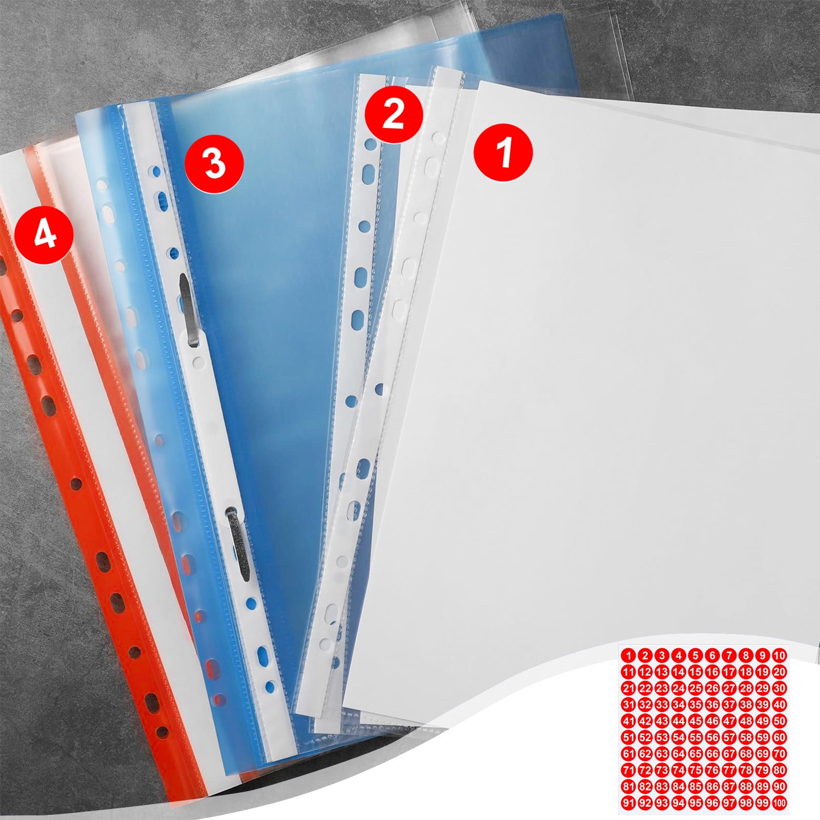 Number Stickers Set, -inch Combination Labels from to 100, Decorative ...