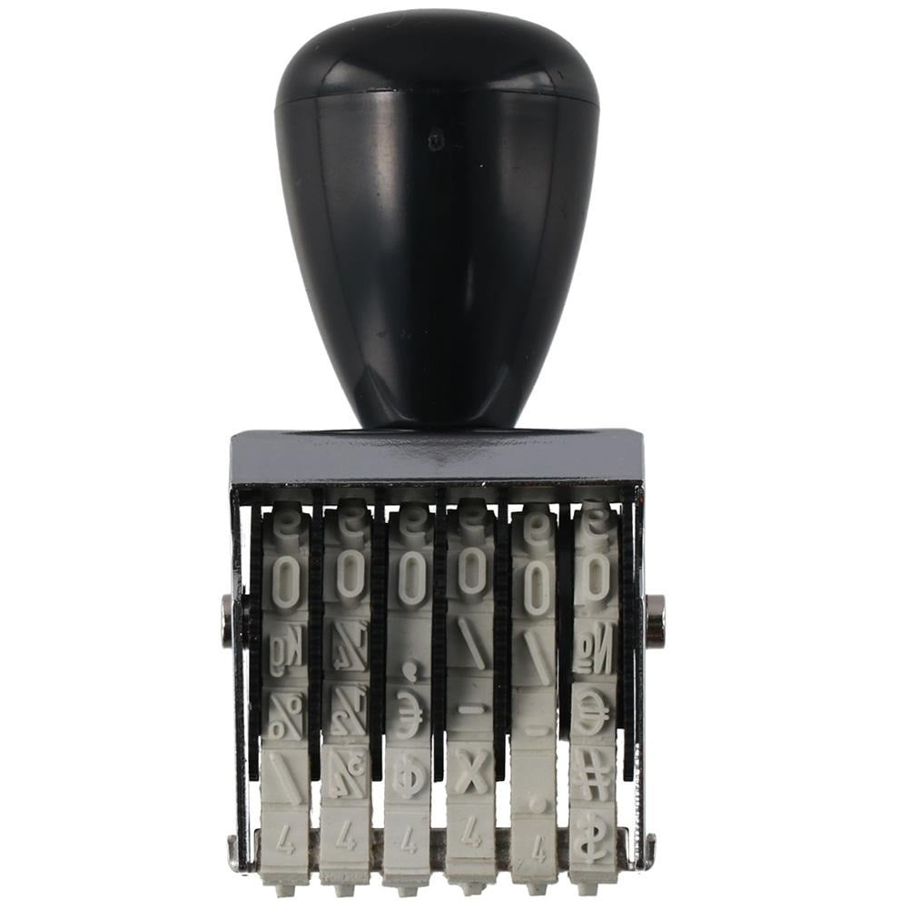 Number Symbol Rolling Personalized Office Changeable Number Stamp ...