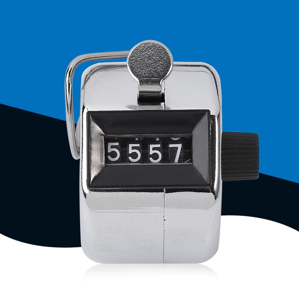 Number Tally Counter Handheld Tally Clicker with Finger Ring Resettable ...