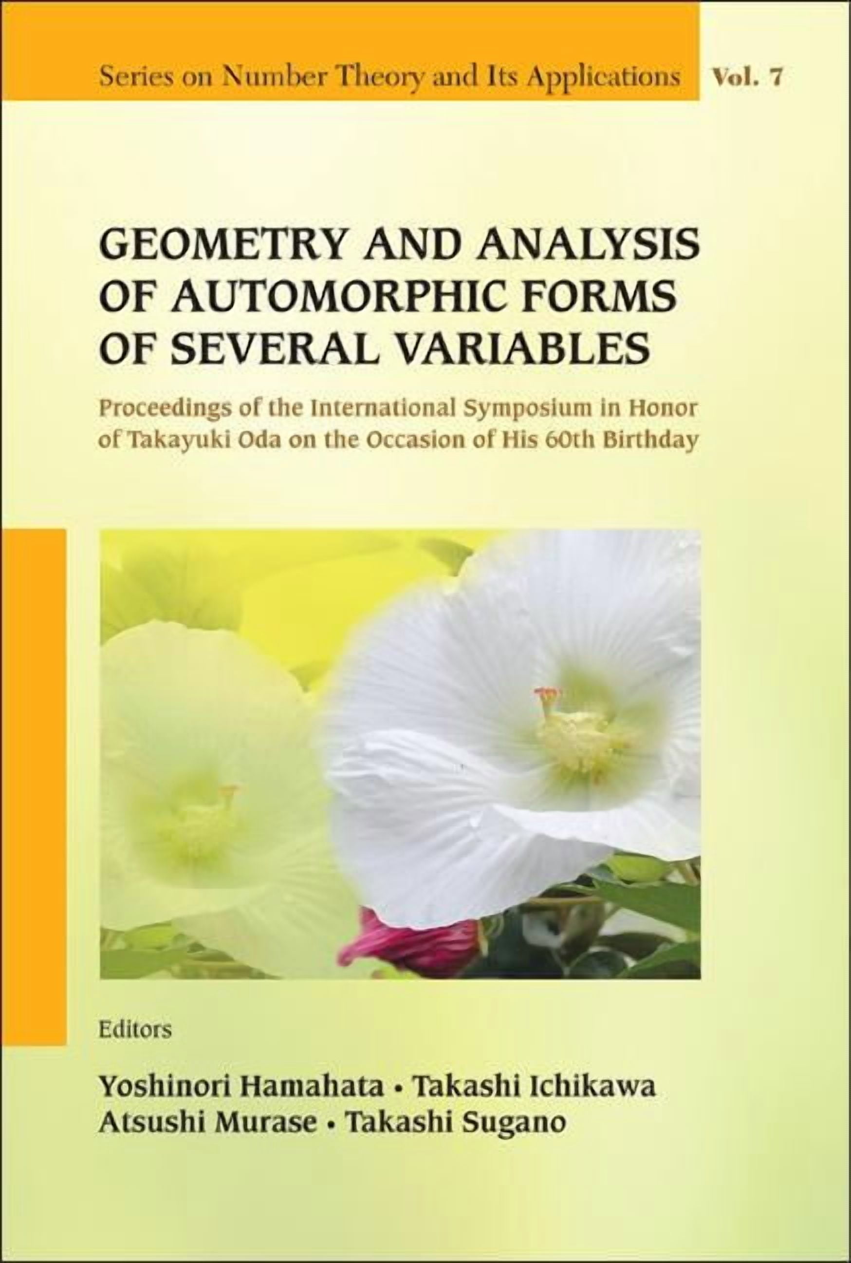 Number Theory and Its Applications Geometry and Analysis of Automorphic ...