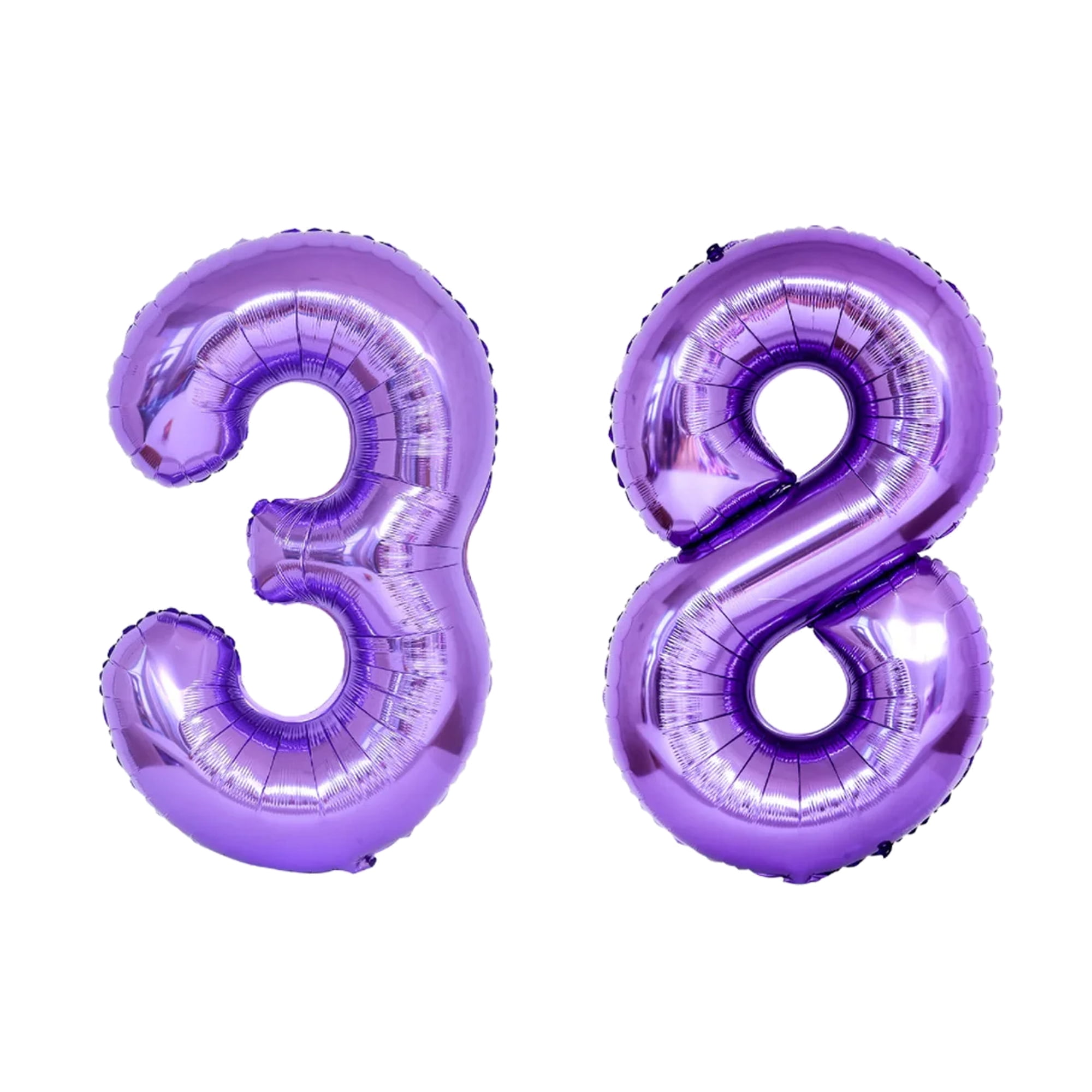 Number Thirty Eight Balloon Purple Number 38 Balloon 32" Large Birthday ...