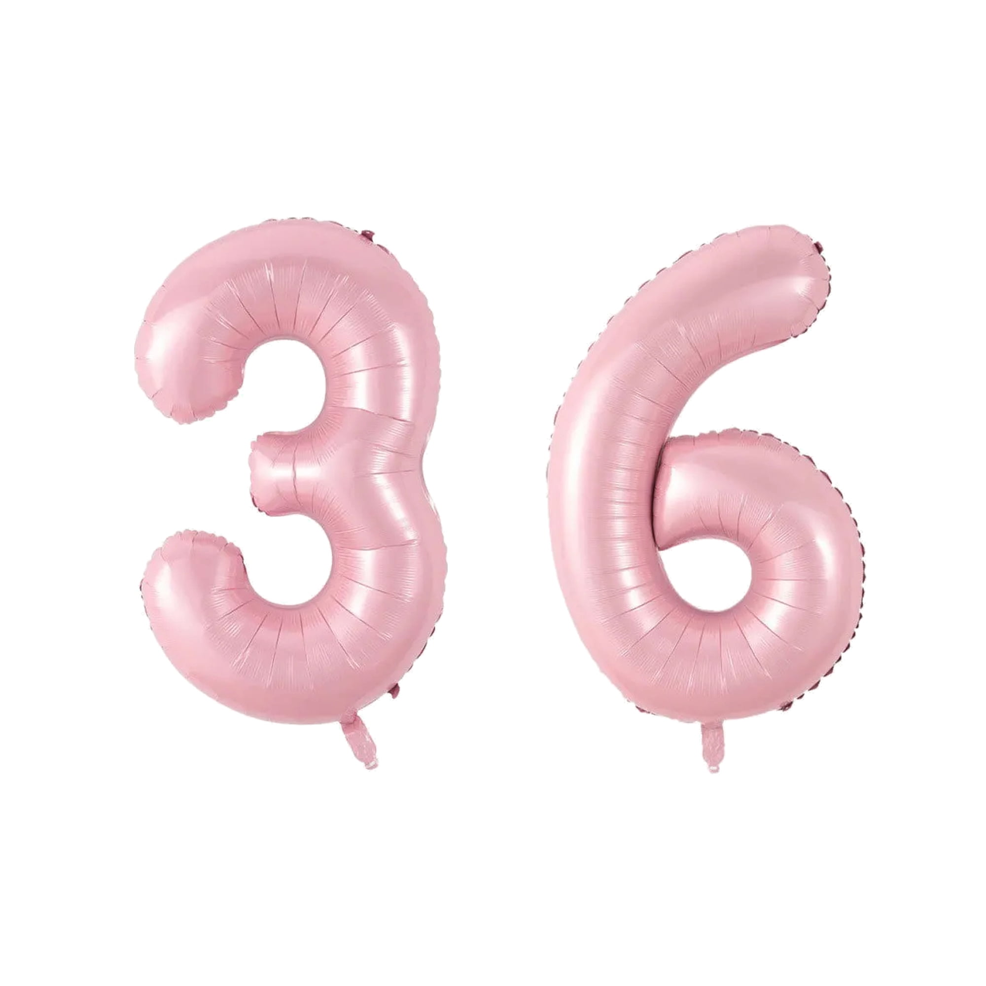 Number Thirty Six Balloon Soft Pastel Pink Number 36 Balloon 32