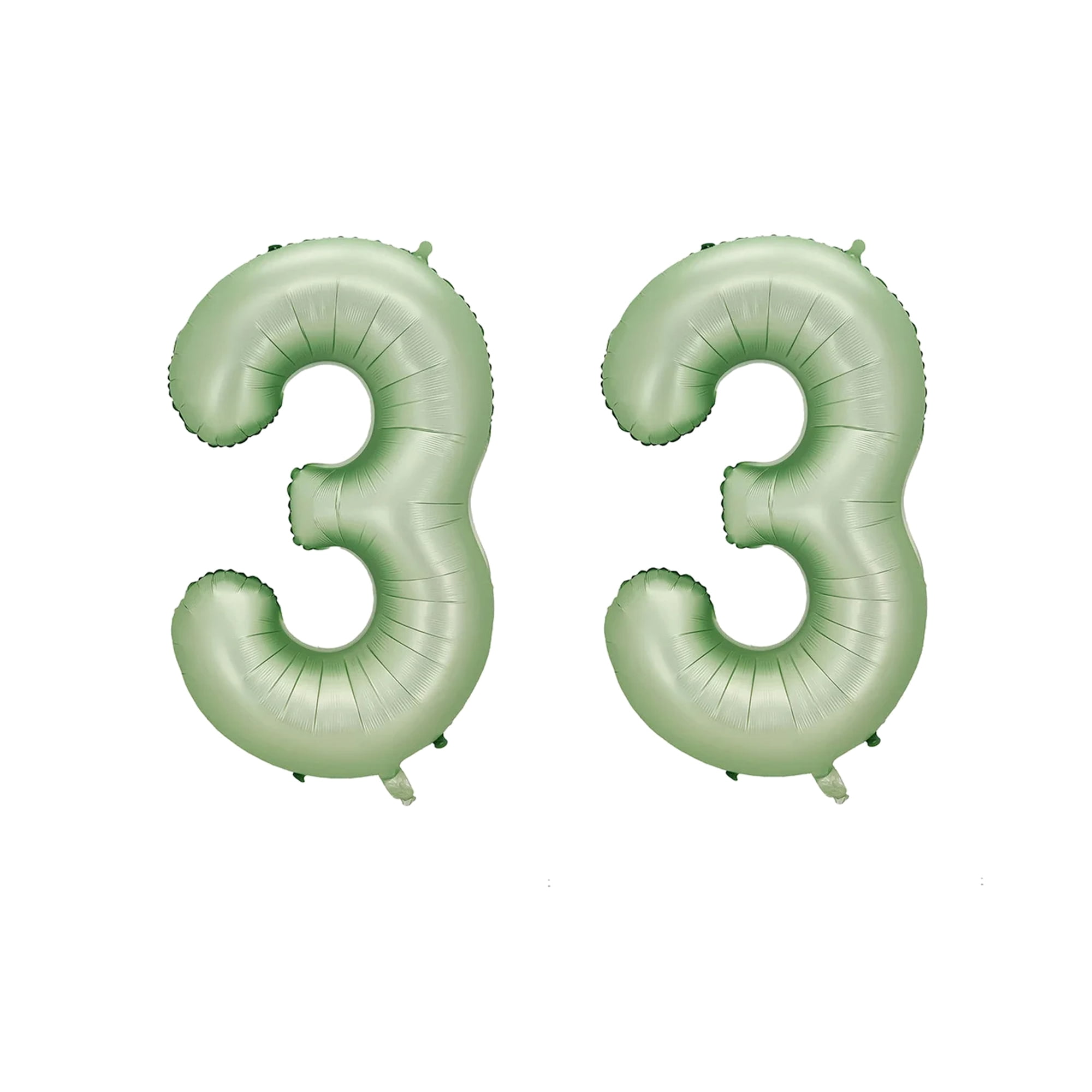 Number Thirty Three Balloon Pastel Sage Green Number 33 Balloon 32 ...