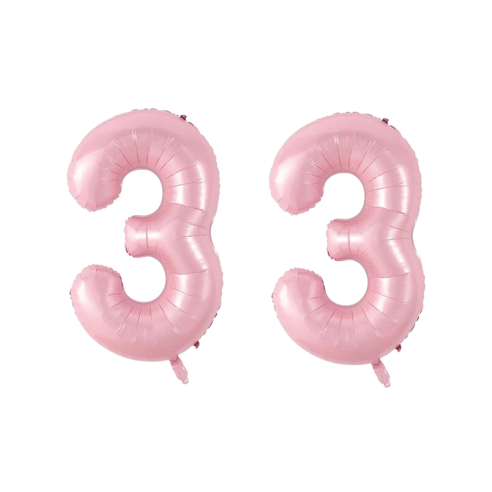 Number Thirty Three Balloon Soft Pastel Pink Number 33 Balloon 32 ...