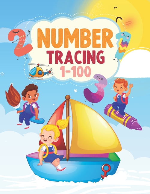 Number Tracing 1-100 - Walmart.com
