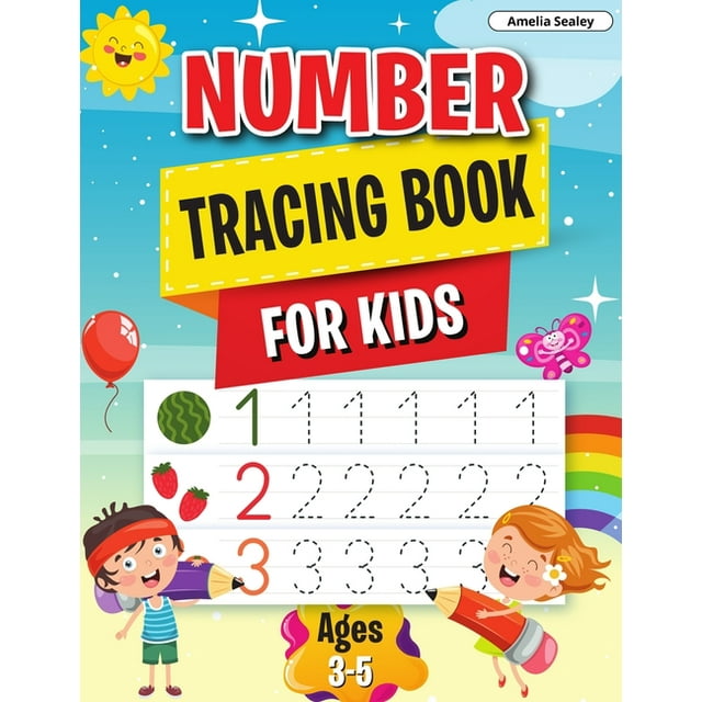 Number Tracing Book: Learn the Numbers, Number Tracing Book for ...