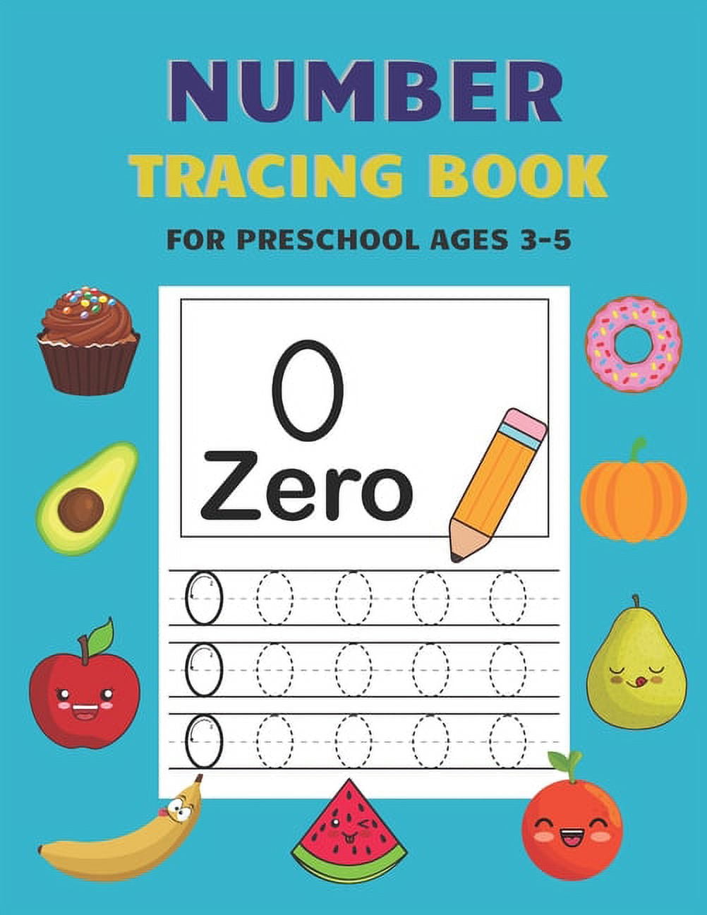 Number Tracing Book for Preschool Ages 3-5: Kids Activity Handwriting ...