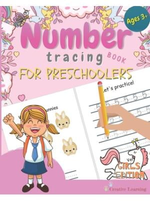 Number Tracing Book for Preschoolers : Number Tracing Book for ...
