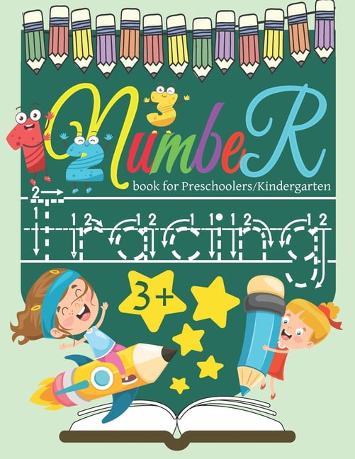 Number Tracing Book for Preschoolers and Kindergarten: Number tracing ...