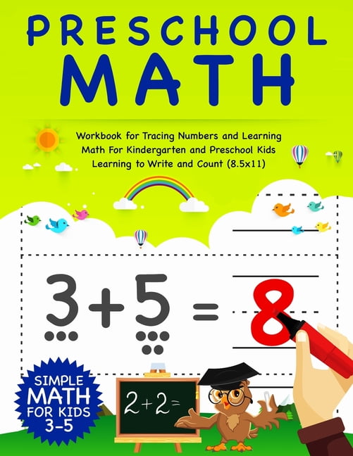 Number Tracing Notebook Preschool Math: Workbook For Tracing Numbers ...