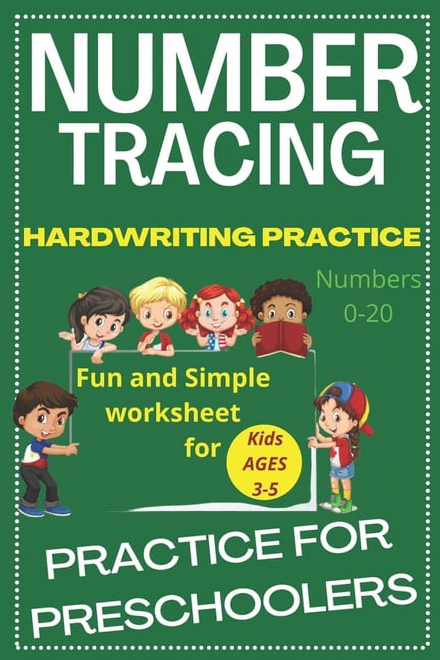 Number Tracing Practice for Preschoolers: Fun and Simple Worksheet for ...