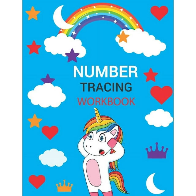 Number Tracing Workbook: Number tracing books for kids ages 3-5, Number ...