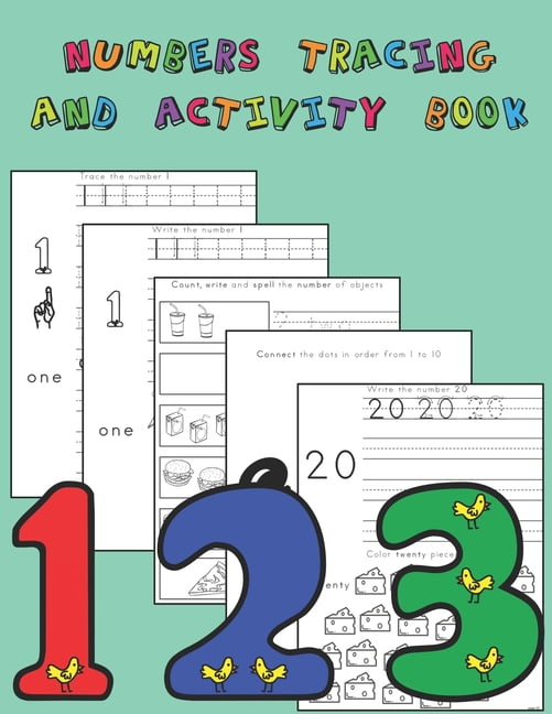 Number Tracing and Activity Book: Counting, Tracing, Writing, Reading ...