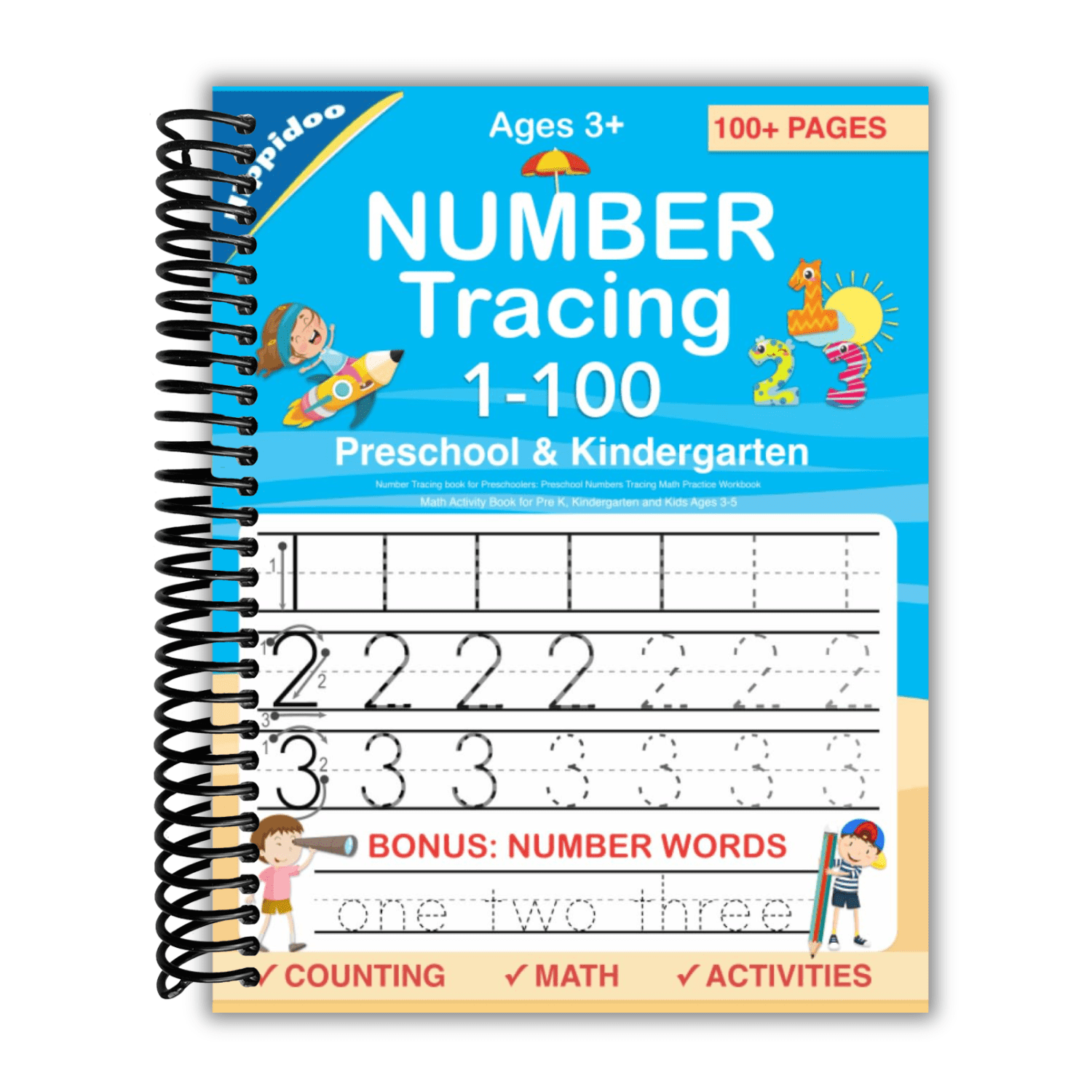 Number Tracing book for Preschoolers: Preschool Numbers Tracing Math ...
