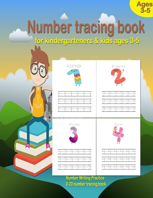 Number Tracing book for kindergarteners & kids ages 3-5 : Numbers ...