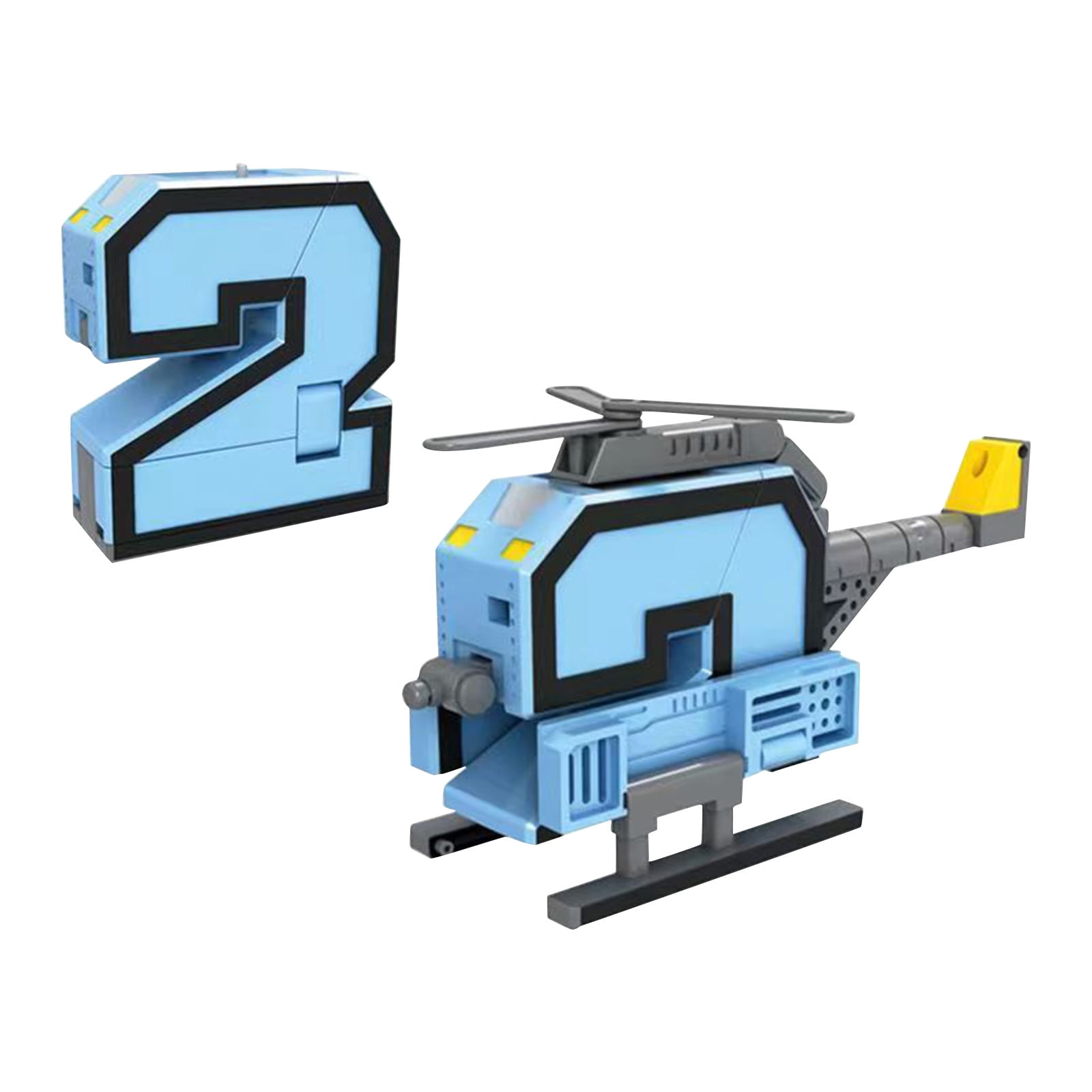 Number Transforming Toys Military Robot for Toddlers, STEM Learning Toys for Boys 3-5 Years ...