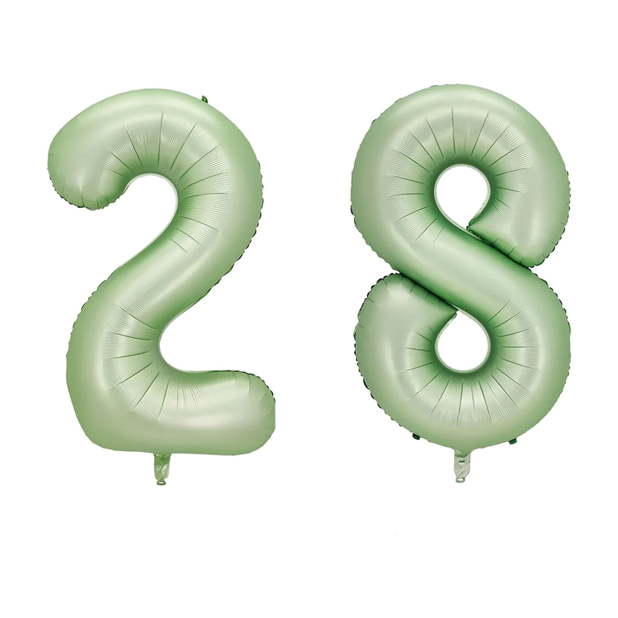 Number Twenty Eight Balloon Pastel Sage Green Number 28 Balloon 32 ...