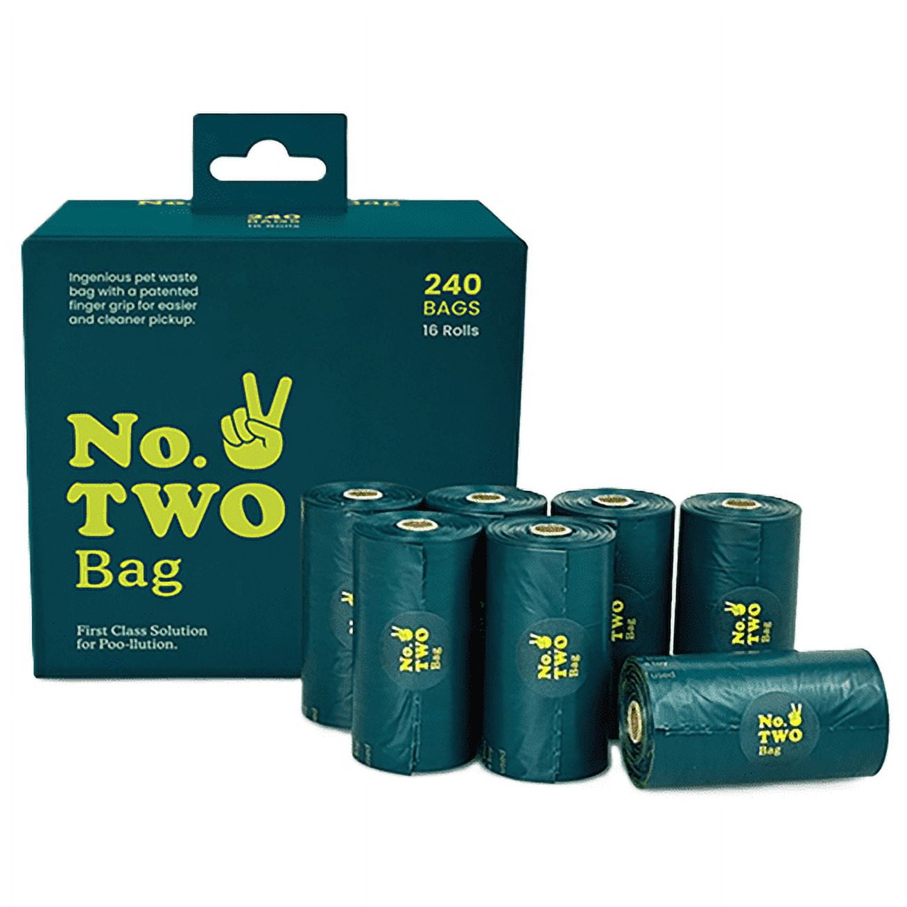 Number Two Bag - Patented Finger Grip, Leakproof Dog Waste Bags ...