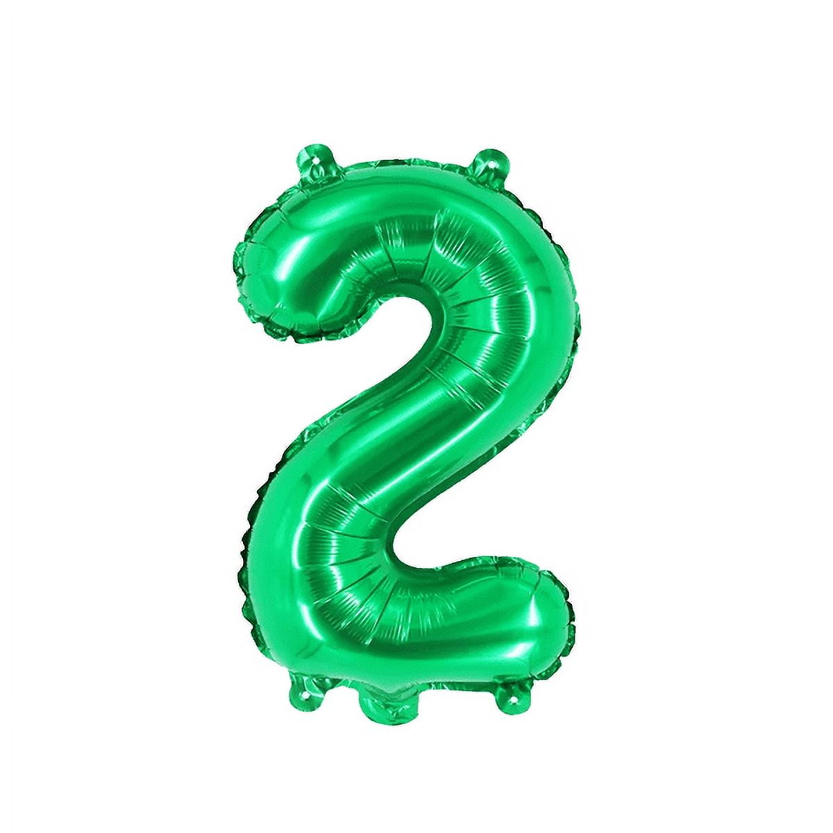 Number Two Balloon Green Number 2 Balloon 32" Foil Mylar Green Number ...