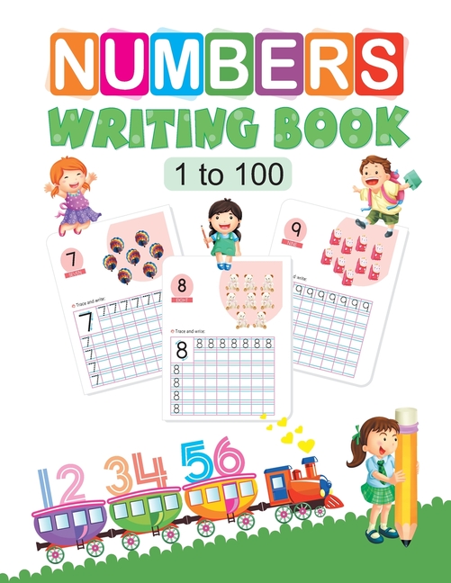 Number Writing Book: 1 to 100 - Walmart.com
