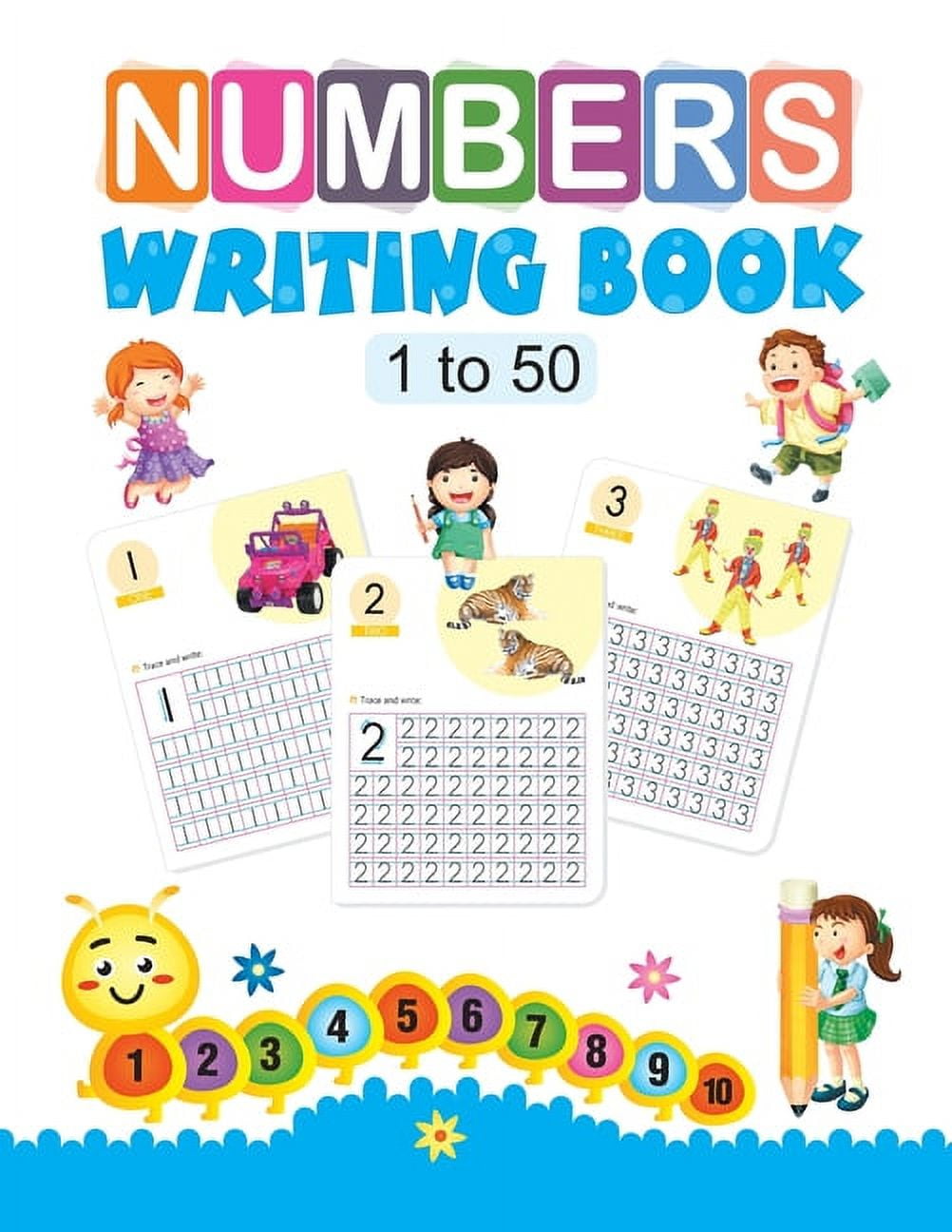 Number Writing Book: 1 to 50 (Paperback) - Walmart.com