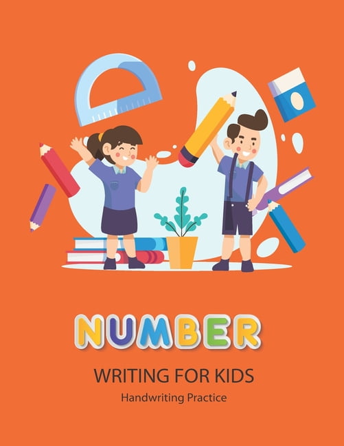 Number Writing for kids: Handwriting Practice Book For Kids Writing ...