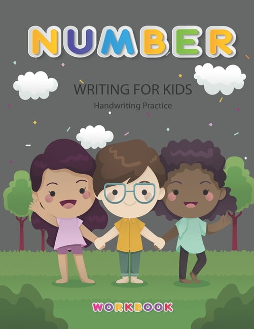 Number Writing for kids: Handwriting Practice Book For Kids Writing ...