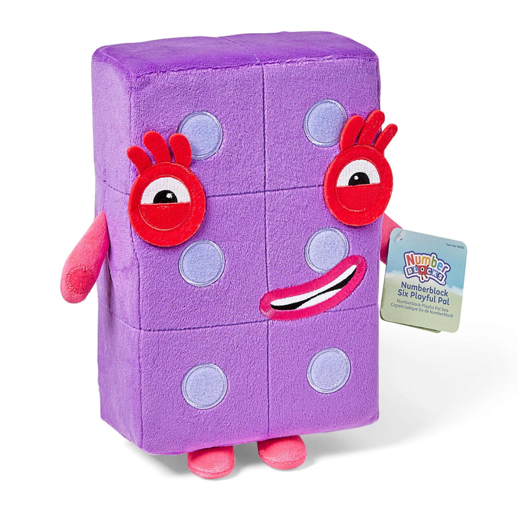 Numberblock Six Playful Pal, Plush Figure Toys, Numbers For Toddlers ...